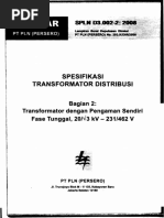 SPLN Trafo Tenaga Bag 2 - Final Dengan Perdir | PDF | Teknologi & Rekayasa