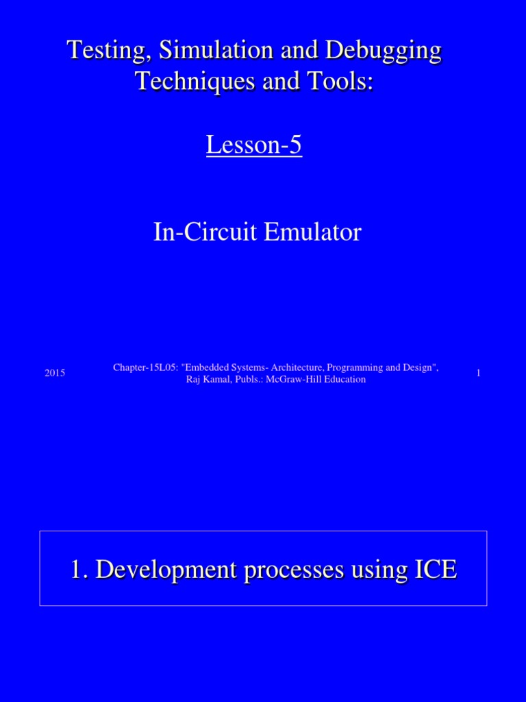 Incircuit Emulator | PDF | Microcontroller | Embedded System