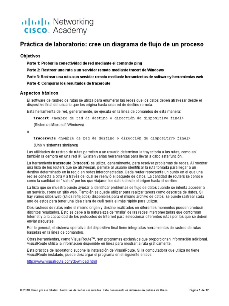 1.1.2.4 Lab - Mapping The Internet | PDF | Internet | Enrutador (Computación)