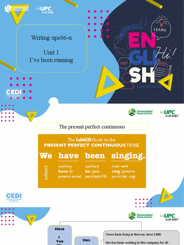 Present Perfect Continuous - Since and For - Gerunds and Infinitives ...