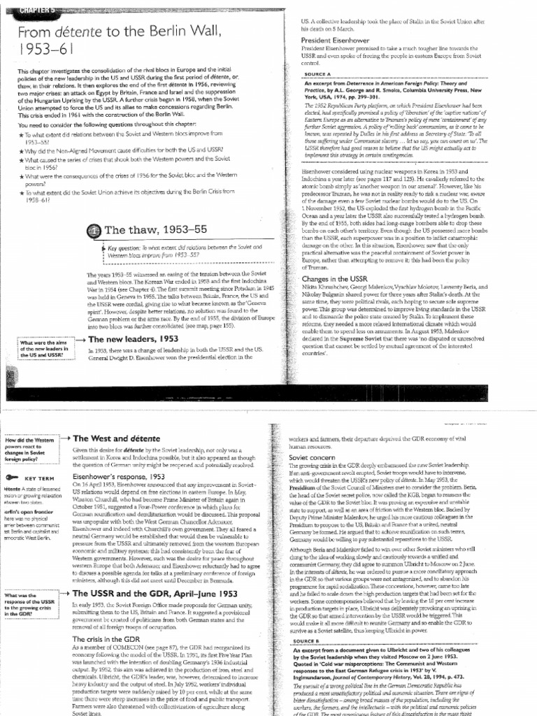Williamson 5 - Cold War - Eisenhower Reading | PDF | East Germany ...