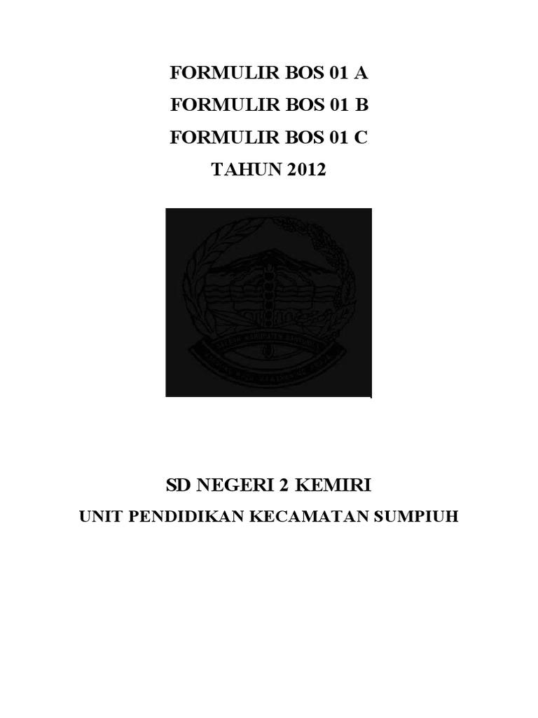 Formulir Bos 01 A | PDF