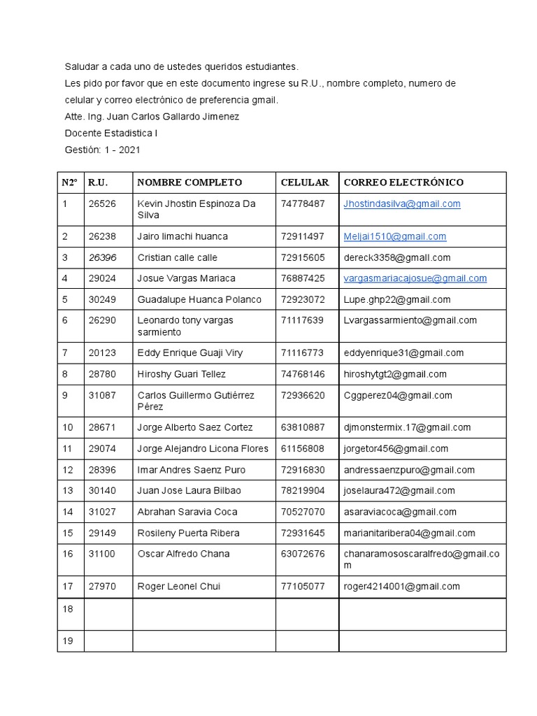 Correro Electronico | PDF