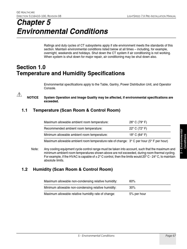 Environmental Conditions: Section 1.0 Temperature and Humidity ...