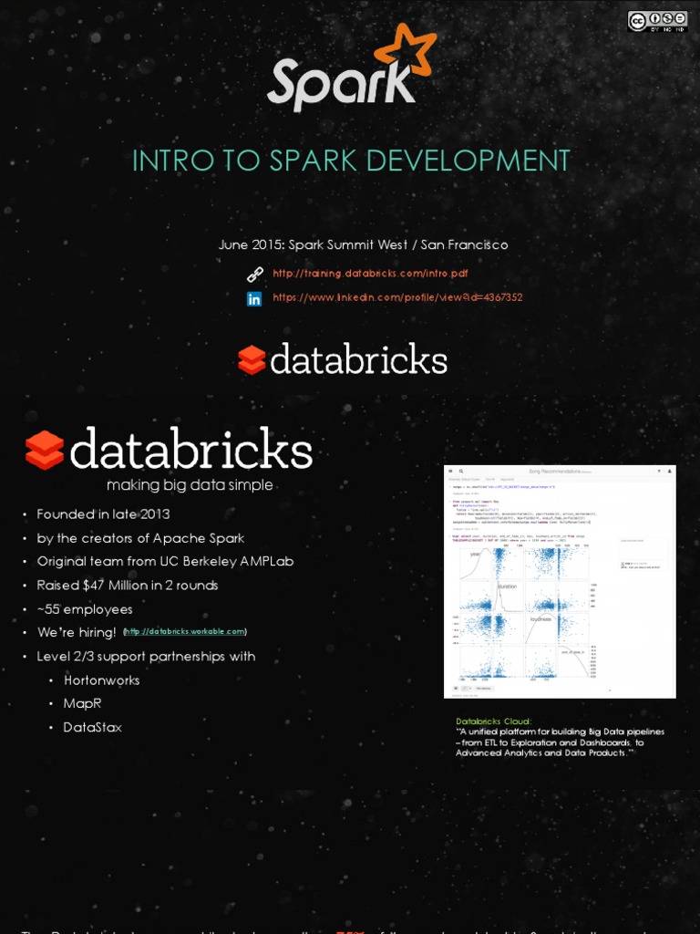 Intro To Spark Development | PDF | Apache Spark | Information Technology Intro To Spark Development | PDF | Apache Spark | Information Technology