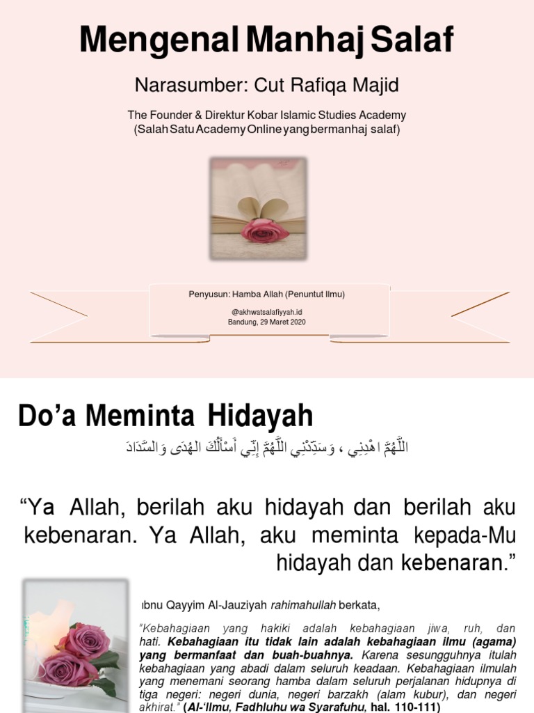 Materi Mengenal Manhaj Salaf | PDF
