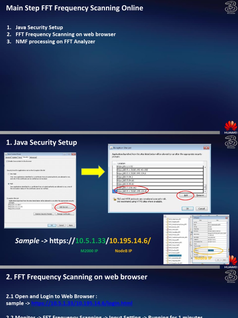 FFT Scanning Online (UMPT Sites) | PDF