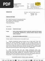 Format Inden Kerajaan (Pelaksanaan Kerja) 1 | PDF