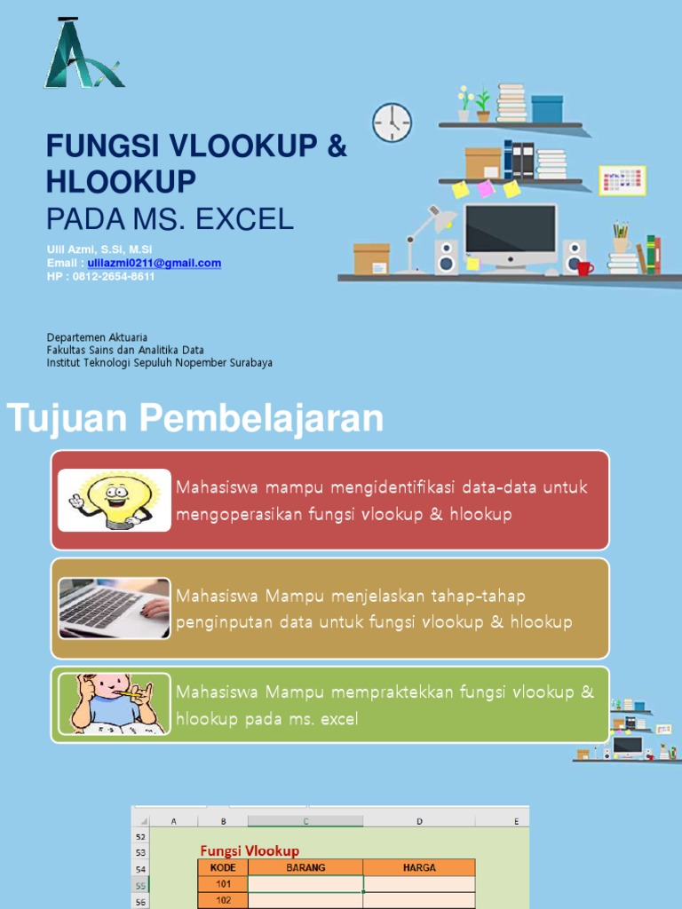 M-4 (Part1) FUNGSI VLOOKUP HLOOKUP | PDF | Komputer