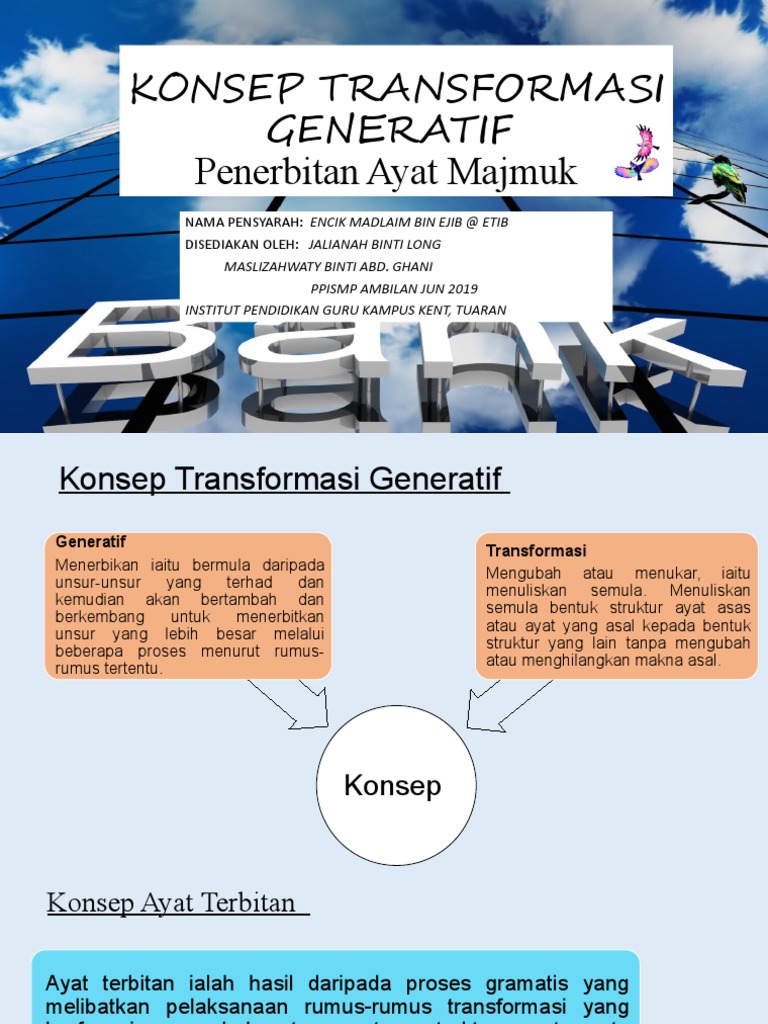 Konsep Transformasi Generatif | PDF