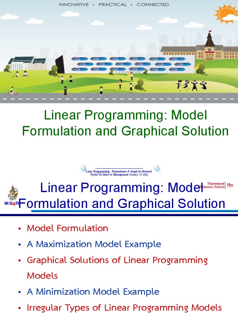 Linear Programming: Model Formulation and Graphical Solution | PDF | Linear Programming ...