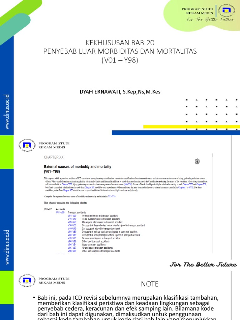 TM 2 Kekhususan Bab 20 Pada Icd 10 | PDF