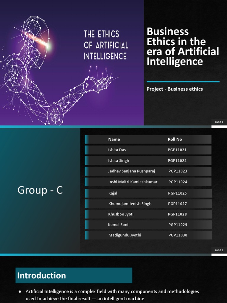 AI and Business Ethics: Workplace Impact | PDF
