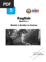 Cot English 4 ... Reality vs. Fantasy | PDF | Curriculum | Lesson Plan