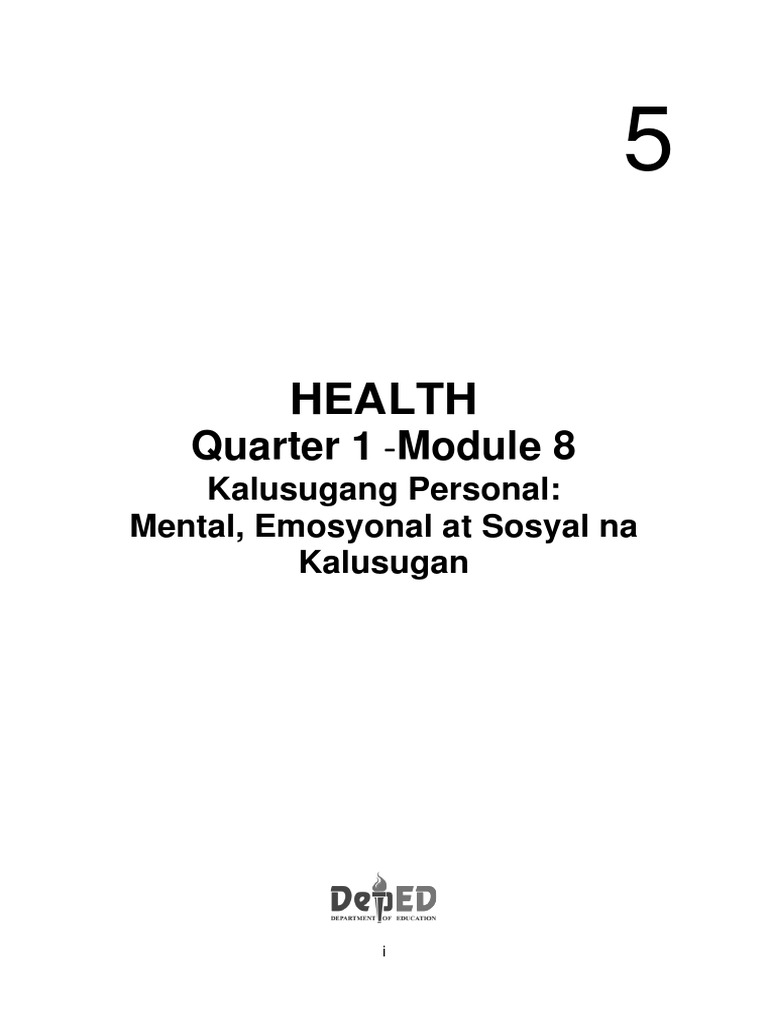 Health 5 Q1 Module 8 | PDF
