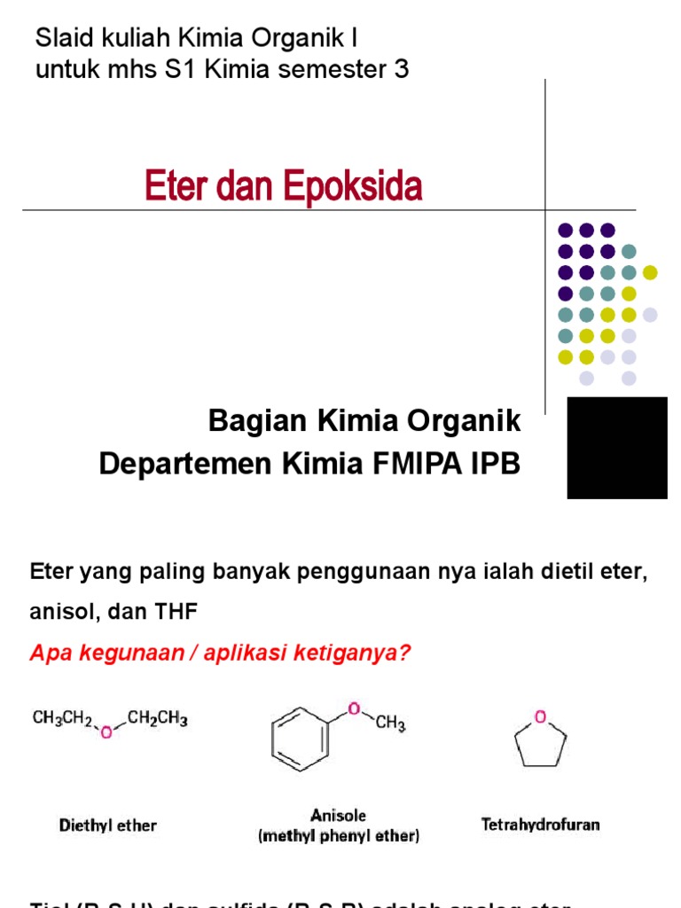 Eter Dan Epoksida | PDF