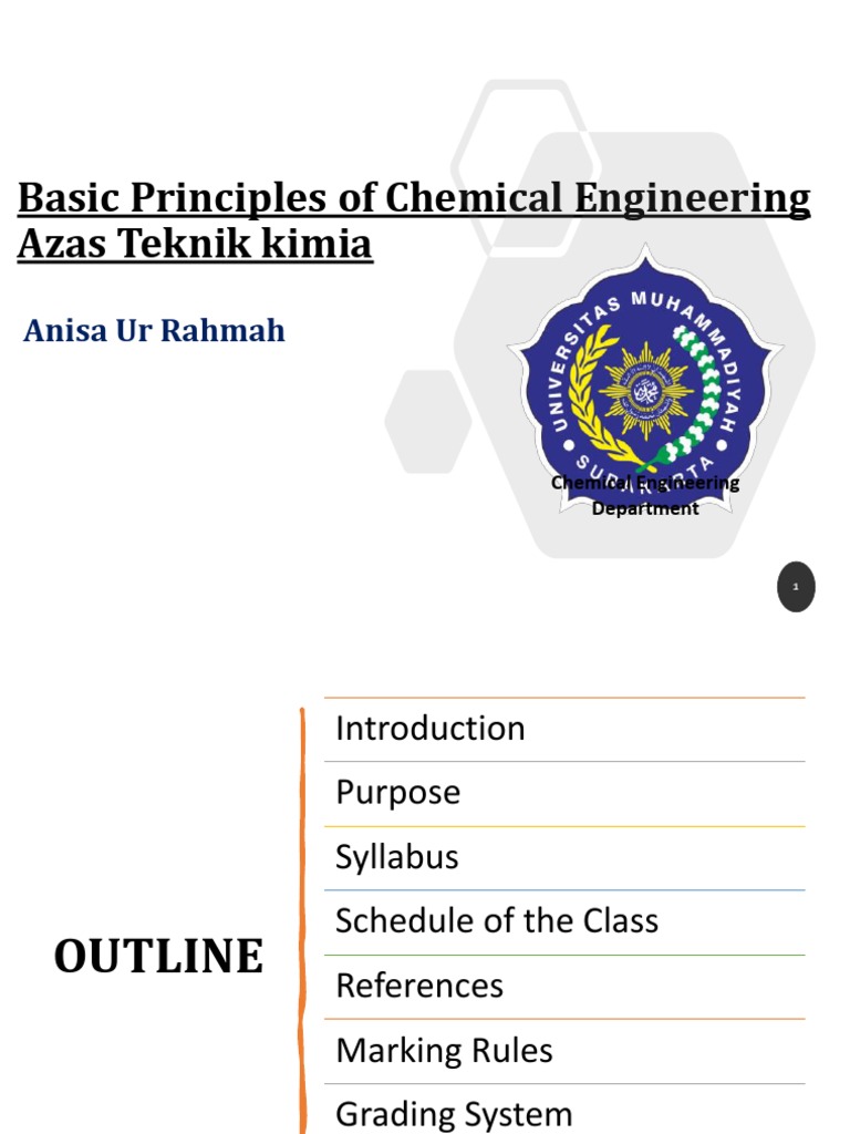 Azas Teknik Kimia-Intro | PDF