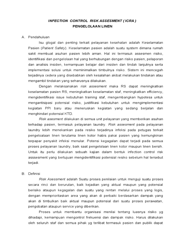 Tabel Icra LAUNDRY 2019 | PDF