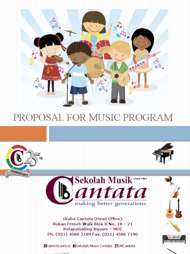 Music Program Proposal To School | PDF | Musical Instruments | Curriculum