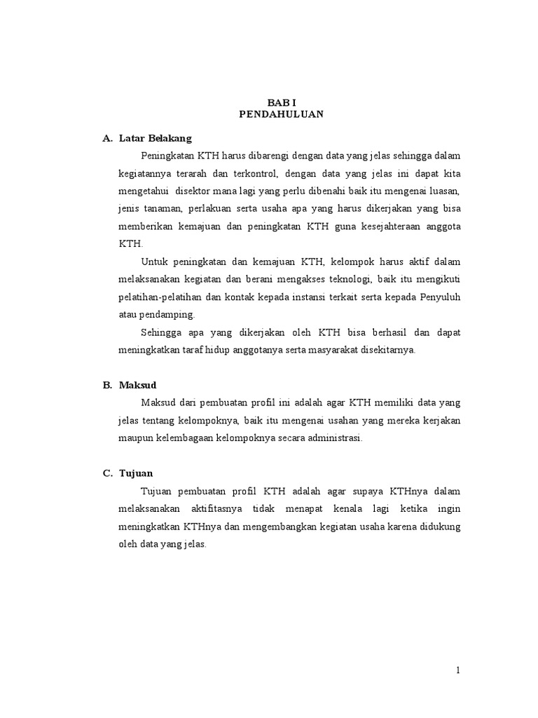 Profil KTH LPHD Latimojong | PDF