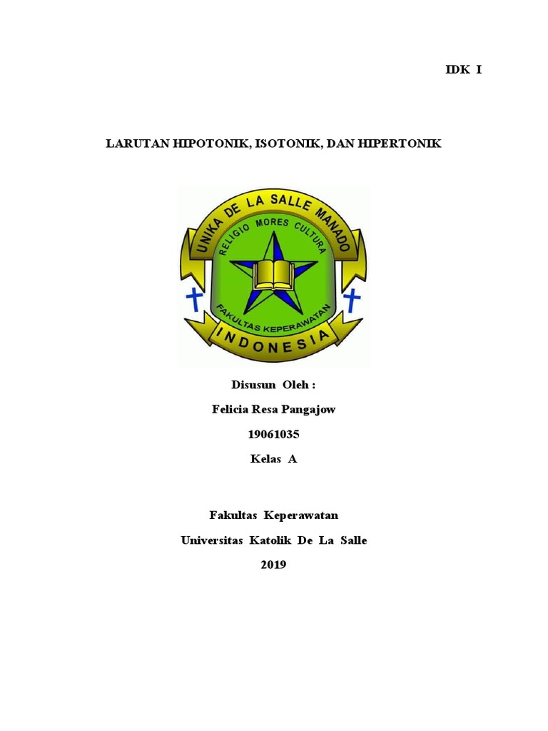 Larutan Hipertonik, Isotonik, Hipotonik | PDF | Pengembangan Diri ...
