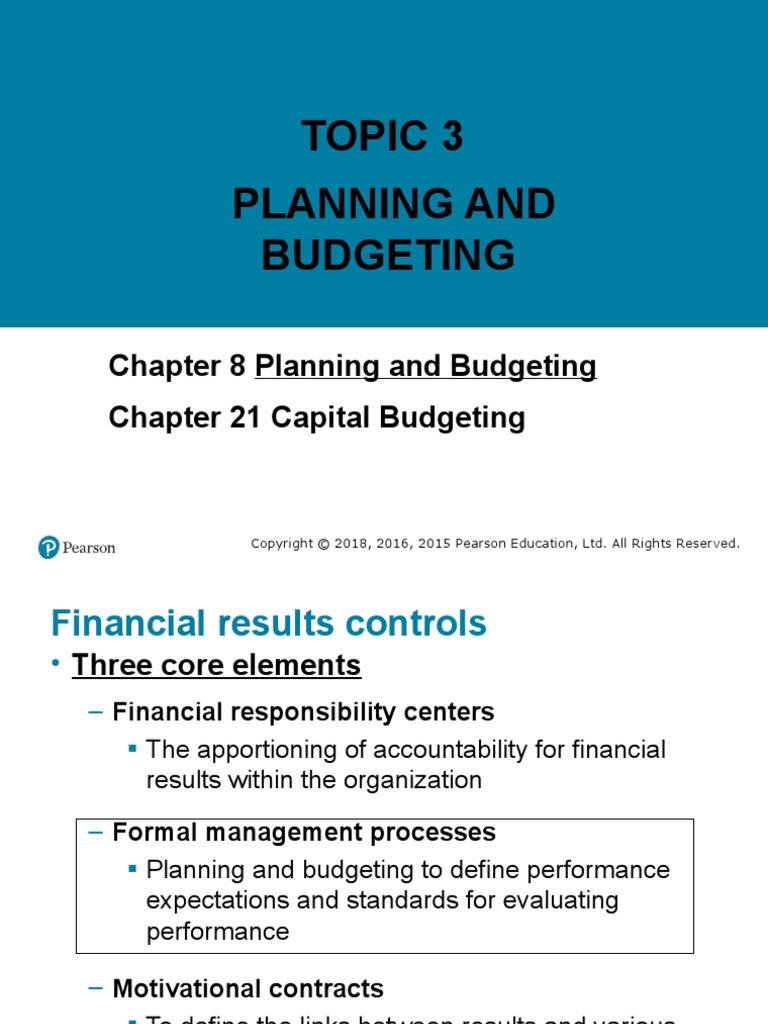 Planning and Budgeting - PPT Notes | PDF | Top Down And Bottom Up ...