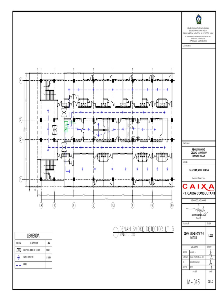 Denah Hydrant, Smoke Detector Dan Sprinkler 5 | PDF
