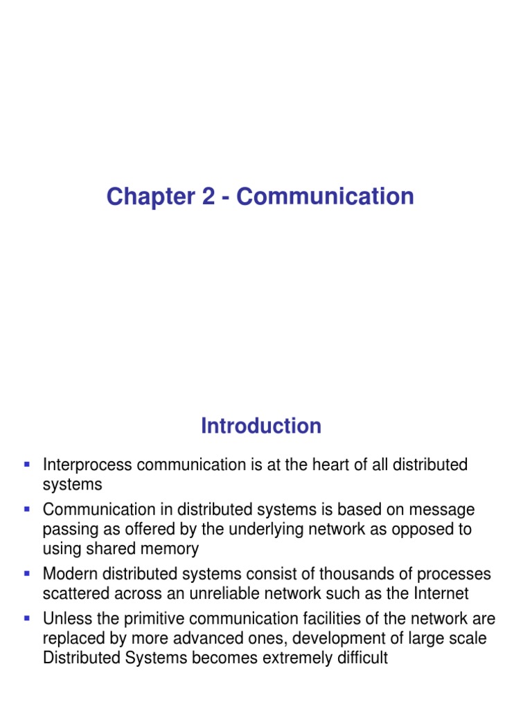 Chapter 2 Communicationk | PDF | Internet Protocol Suite | Network Socket