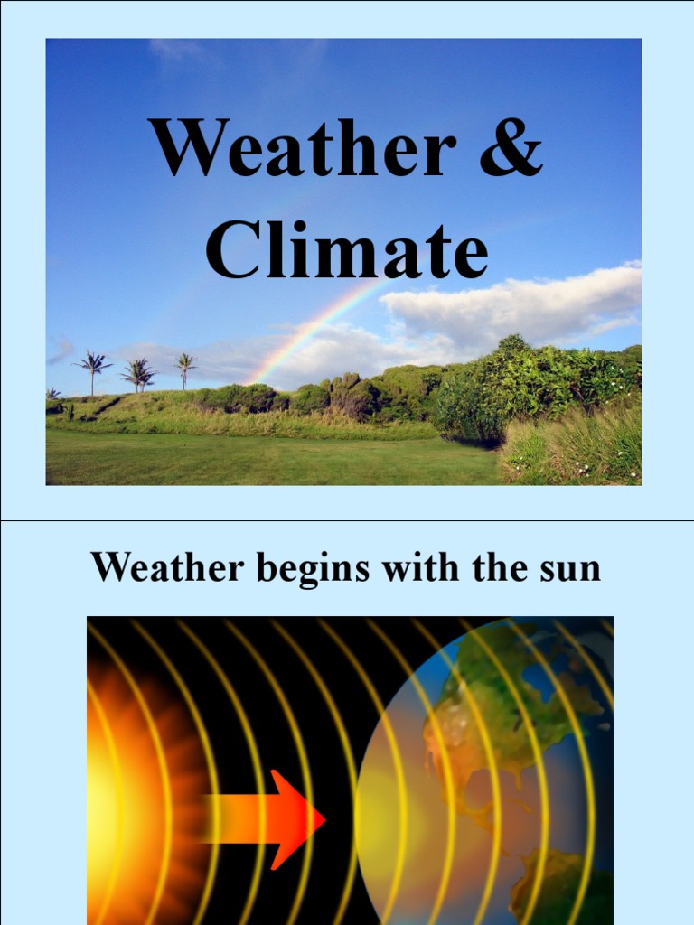 Understanding Weather and Climate Basics | PDF