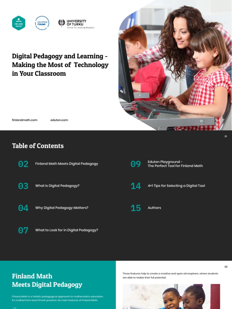 Finland Math Digital Pedagogy Guide | PDF | Pedagogy | Teachers