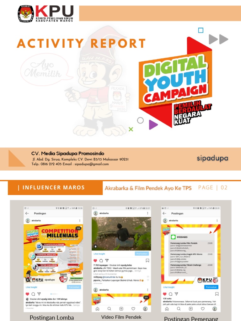 Activity Report KPU Maros | PDF