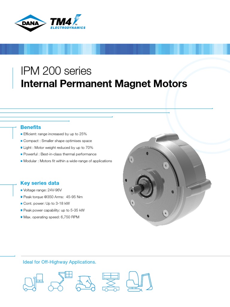 IPM 200 Series: Internal Permanent Magnet Motors | PDF | Electric Motor ...