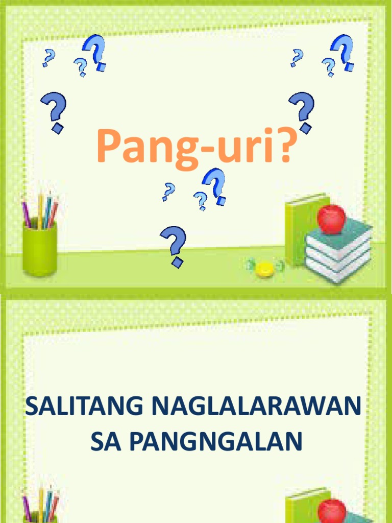 Uri NG Pang-Uri | PDF