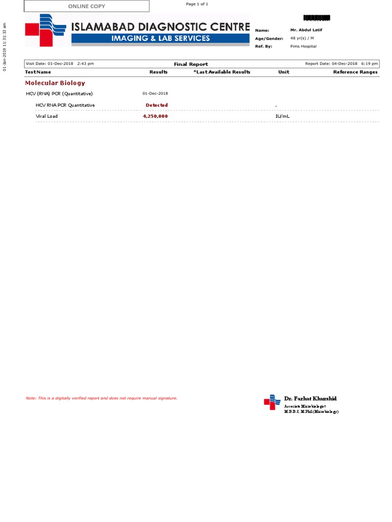 Molecular Biology: Final Report | PDF