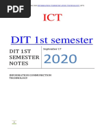 Introduction To Ict Lecture Notes - Book Edited | PDF | Personal ...