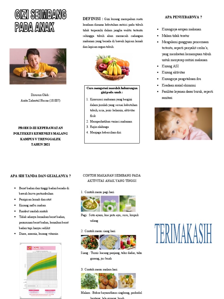 Leaflet Resti Kurang Gizi | PDF