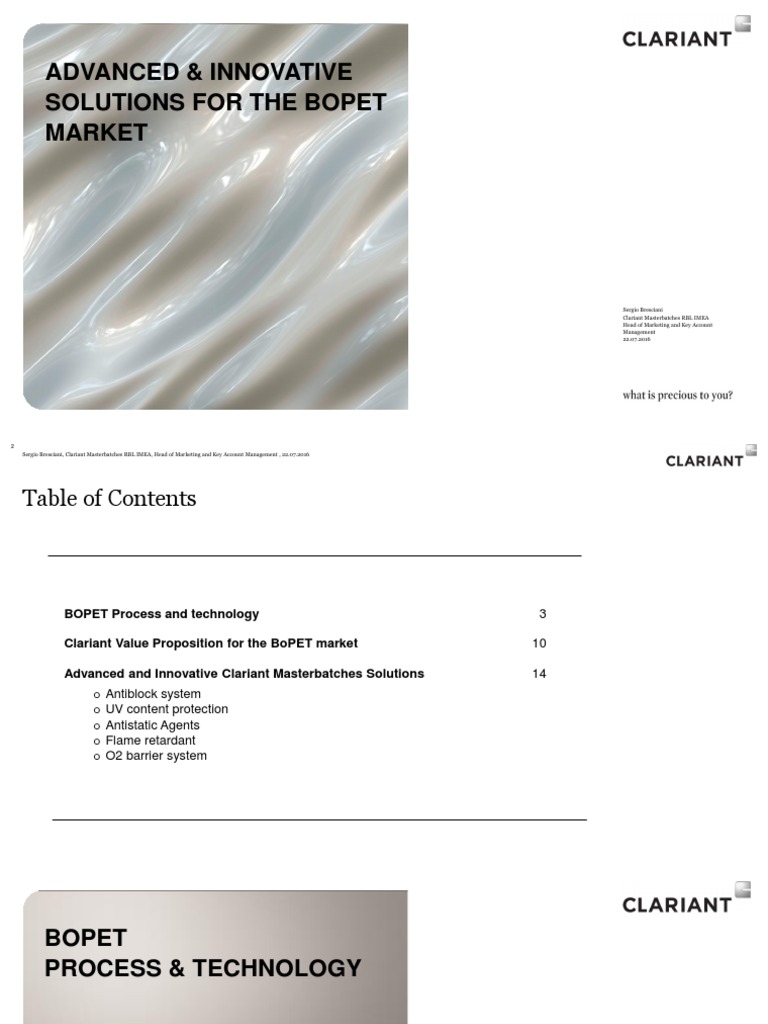 BoPET Applications 2016 | PDF | Ultraviolet | Materials