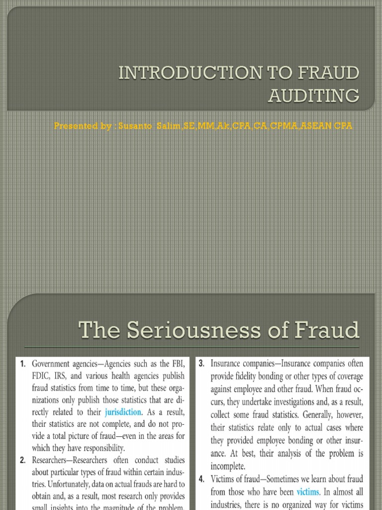 WEEK 1 DAN 2 Introduction To Fraud | PDF | Certified Public Accountant ...