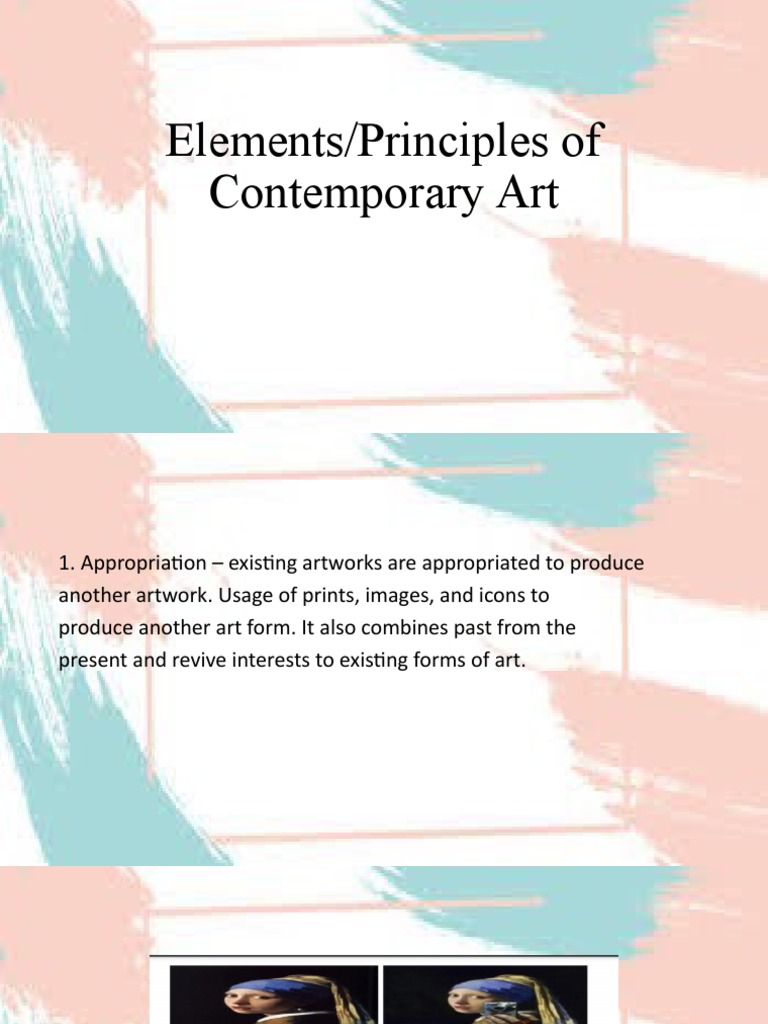 Elements/Principles of Contemporary Art | PDF