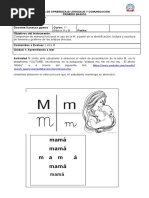 Letras M-L-P-S y Sus Sílabas | PDF