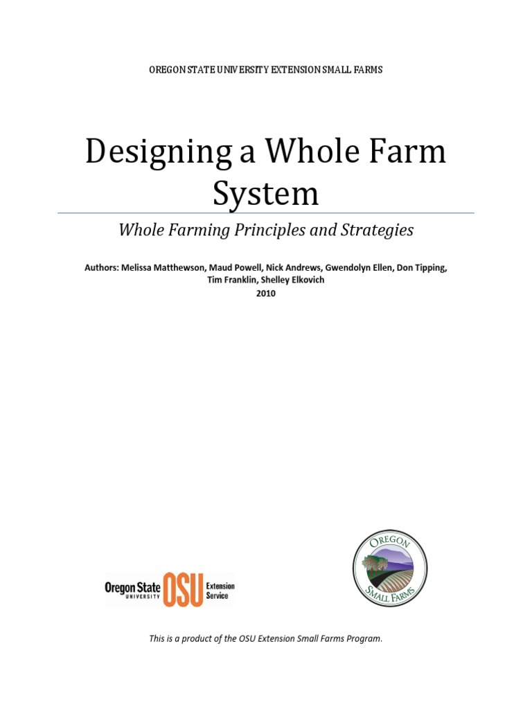 Whole Farm System Design Guide | PDF | Crop Rotation | Cereals