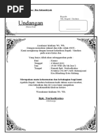 Undangan Tahlilan Pernikahan | PDF | Agama & Spiritualitas