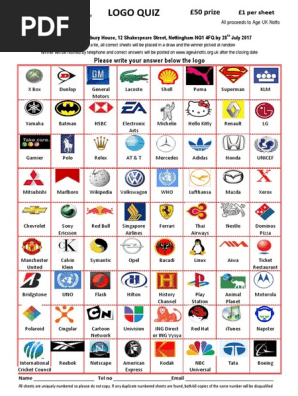 Logo Quiz Level 1 Answers