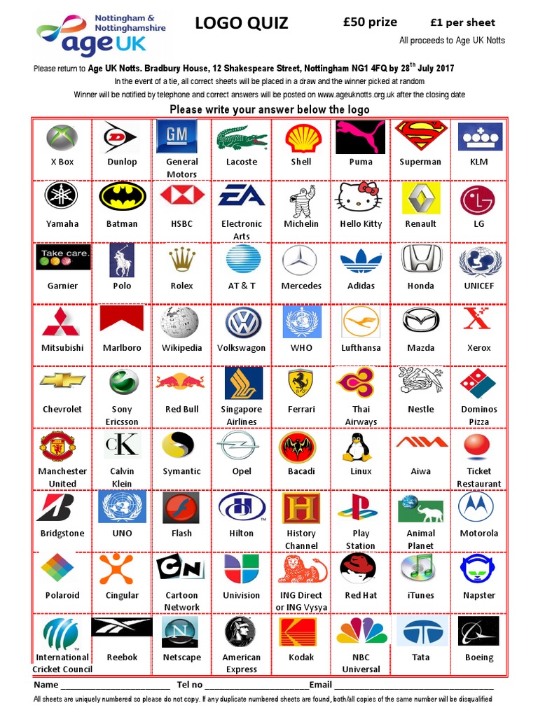 Sports Logo Quiz Answers