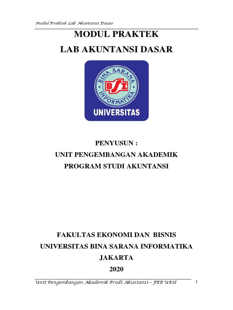 Modul Praktek Lab Akuntansi Dasar | PDF