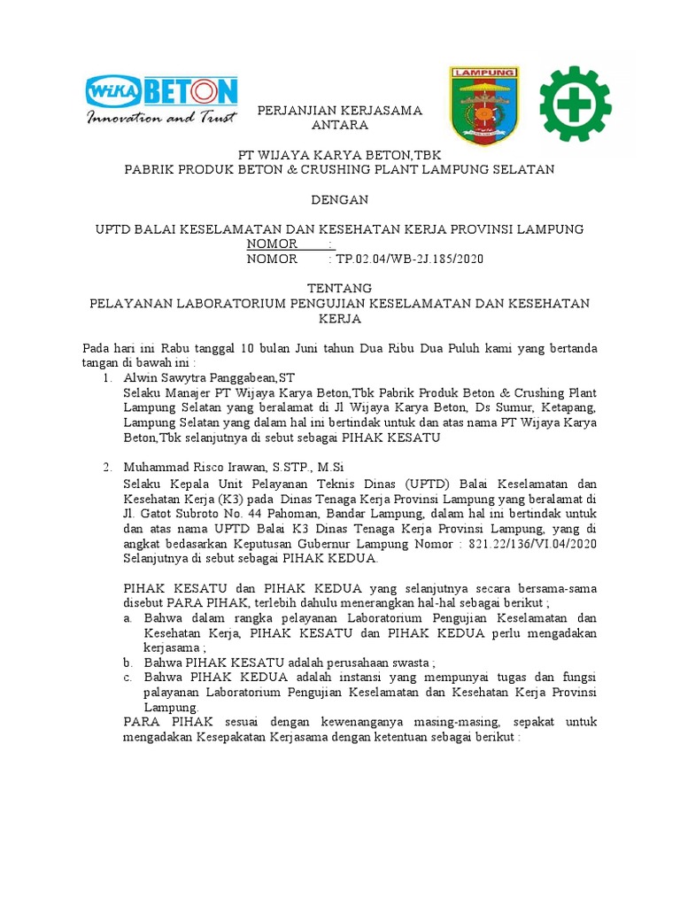 Contoh Mou | PDF