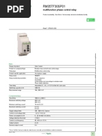 RM22TR33 3-Phase Control Relay Specs | PDF | Relay | Alternating Current