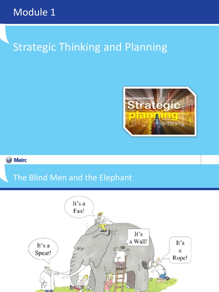 Strategic Thinking and Planning | PDF | Strategic Management ...