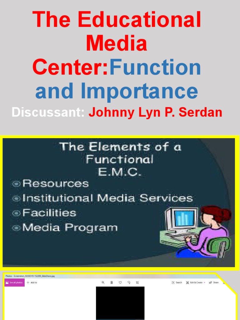The Media Center Functions and Importance | PDF | Teachers | Multimedia