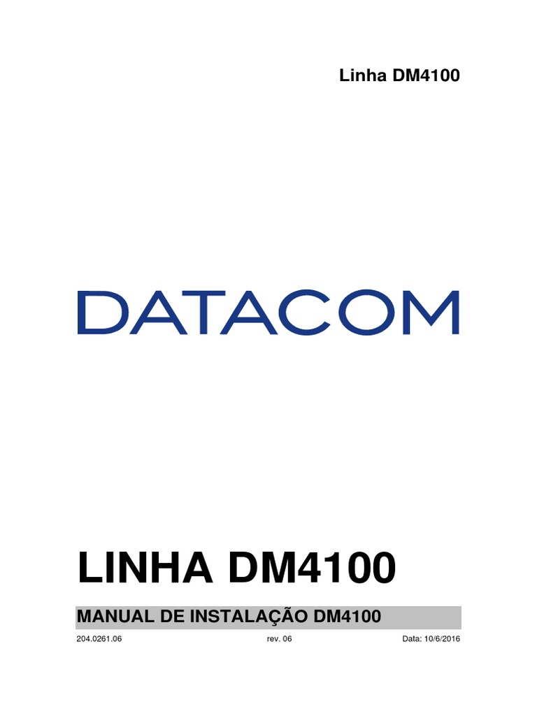 Guia de instalação e configuração da linha de switches DM4100 da ...